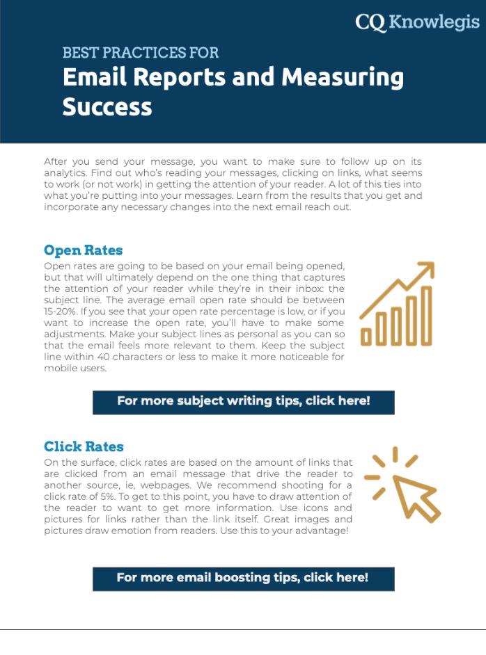 Best Practices for Emailing Reports – Knowlegis